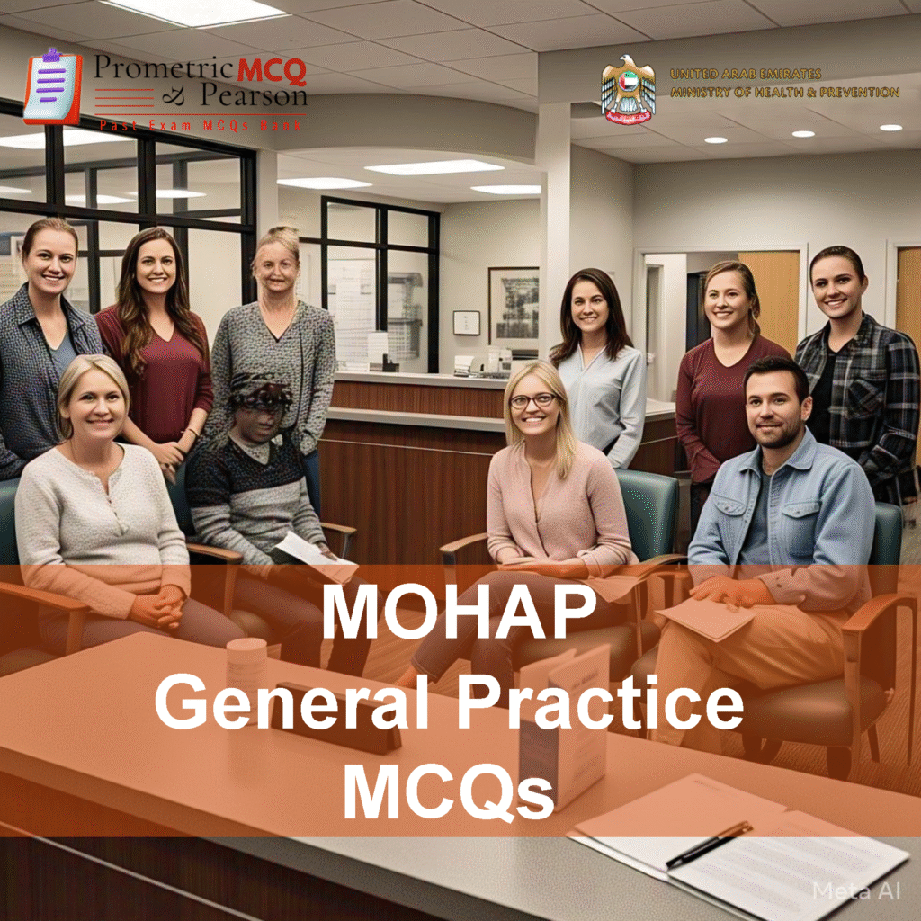 MOHAP General Practitioner MCQs - Prometric & Pearson MCQs
