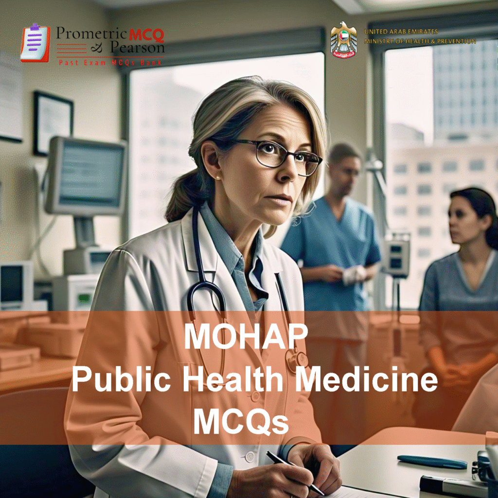 MOHAP Public Health Medicine MCQs - Prometric & Pearson MCQs